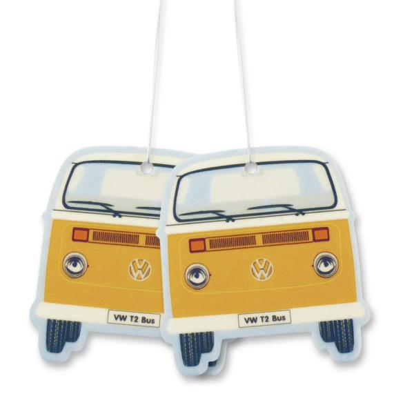 商品名: Brisa VW Collection フォルクスワーゲン 芳香剤 ルームフレッシュナー 消臭剤 車用 T2 バス キャンピングカー モチーフ (バニラ/オレンジ/2個セット) Brisa VW Collection - Volk...