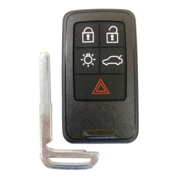 商品名: AUTOKEYMAX ボルボスマートキーリモートV70 XC70 S80 XC60 S60 5ボタン KR55WK49266 (シングル) Unlock for Volvo Smart Key Remote V70 XC70 S8...