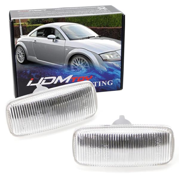 商品名:  iJDMTOY Clear Lens Front Fender Signal Side Marker Lamp Housing Assembly Compatible With Audi A4 A6 A8 TT, Replace...