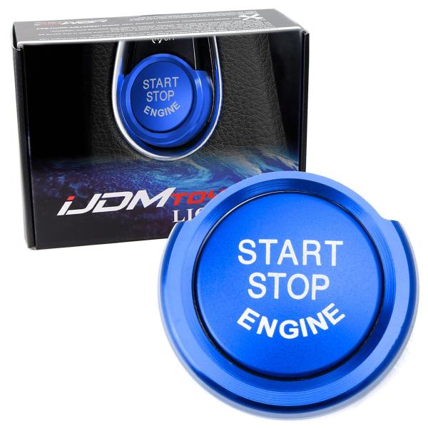 商品名:  iJDMTOY Set of Anodized Blue Aluminum Keyless Engine Push Start Button w/Surrounding Ring Trim Compatible with BMW...