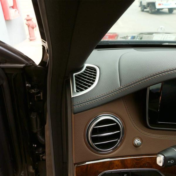 商品名:  LLKUANG for Mercedes Benz W222 S Class 2014-2019 Car ABS Matte Side Dashboard Air Conditioning Outlet Cover Trimブラ...