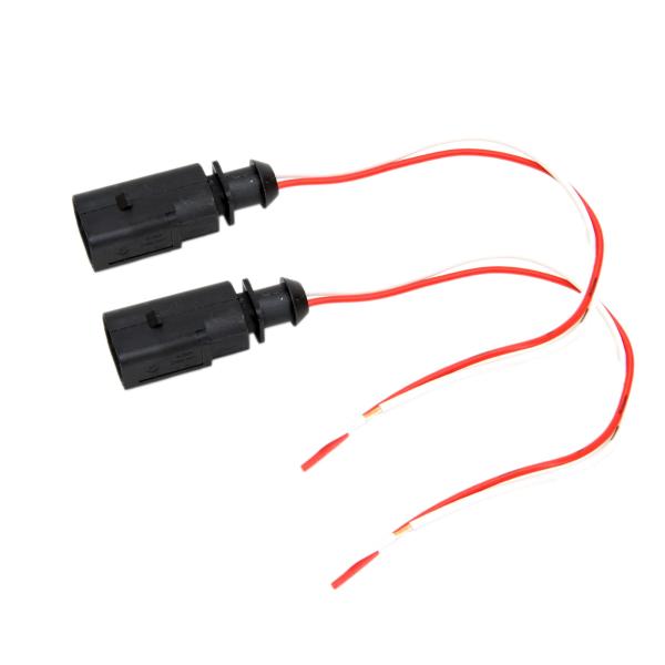 商品名: CNUPSM 2ピンプラグ フラットソケットコネクター ワイヤーハーネスケーブル 2本 1J0973802 Audi A1 A2 A3/Cabriolet/S3 A4 Golf Jetta Passatに対応 CNUPSM 2 P...