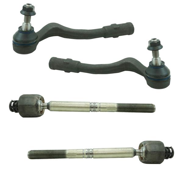 商品名: 4ピース インナー&amp;アウタータイロッドエンドキットセット LH&amp;RHサイド Audi A4 A5 Q5用 TRQ Front Inner and Outer Tie Rod Set Compatible with ...