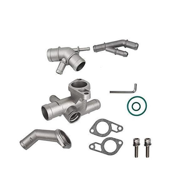 商品名: Labwork 鋳造アルミクーラントフランジアップグレードキット 2000-2005 VW Golf Mk4 / Jetta Mk4 1.8T 2000-2002 Audi TT 1J0121087E 06A121121C 06A...