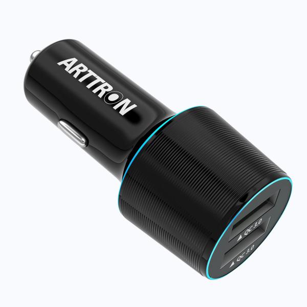 商品名: カーチャージャー Quick Charge 3.0 34W デュアルUSBカーチャージャーアダプター PowerDrive 高速 Galaxy S10/S9/S8/S7/S6/Plus用 Note 9用 iPhone 11/XS/...