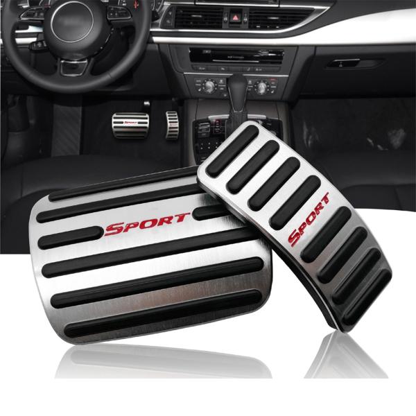 商品名: NYZAUTO 滑り止めパフォーマンス フットペダルパッドキット Audi A4 A5 A6 A7 A8 Q5 ポルシェマカンと互換性あり ドリル不要 アルミニウムブレーキとガスアクセラレータペダルカバー NYZAUTO Anti...