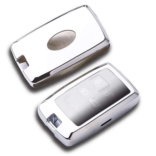 商品名: ontto ランドローバー スマートリモートキーフォブカバー キーチェーン キーリング ソフトTPUキーケース シェルジャケット スキン フル生産 2018 2019 レンジローバースポーツイヴォークシルバー ontto for ...