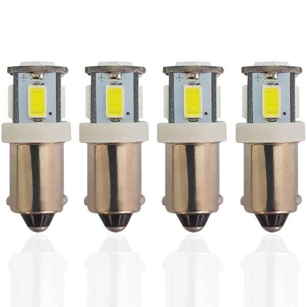 商品名:  Bojer BA9 BA9S 53 57 1895 64111 LED Bulbs White for Side Door Courtesy Lights Map Lights 9-30V 3030 Chip (4Pcs BA9...