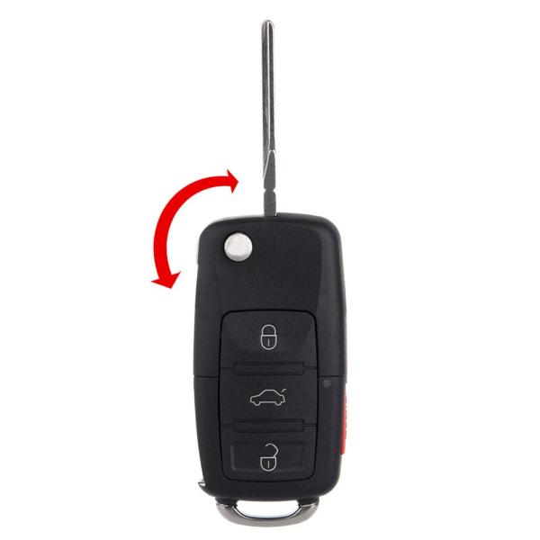 商品名:  cciyu X 1 Flip Key Fob with Key Blade 4 buttons Replacement for 02 03 04 05 06 07 08 09 10 for Volkswagen for Golf...