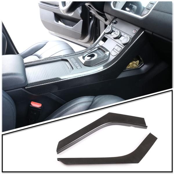 商品名: YUECHI 車用ABSインテリアセンターコントロール サイドデコレーション ストリップパネルトリム ランドローバー レンジローバー Evoque L551 2012-2019 自動車アクセサリー (カーボンファイバー) YUEC...