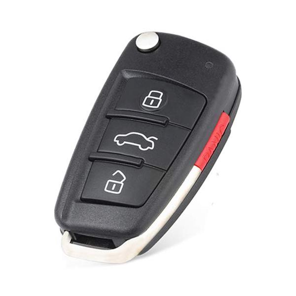 商品名:  Keymall keyless Entry Replacement Remote Key Shell Case Blank 3+1B Fob for Audi A3 A4 A6 Q5 Q7 S5 S6 S8 Quattro TT...