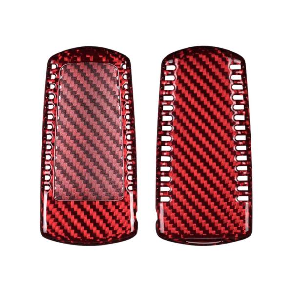 商品名:  GZYF Car Auto Red Genuine Carbon Fiber Hollow Romote Key Fob Cover Case Shell for Volkswagen CC 2009-2012, Passat ...