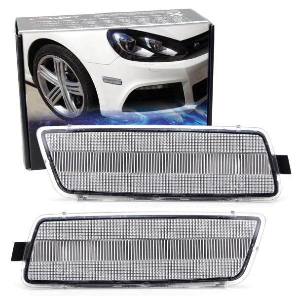 商品名:  iJDMTOY Clear Lens Front Bumper Side Marker Light Housing Replacements Compatible With Volkswagen 2006-2009 MK5 Go...