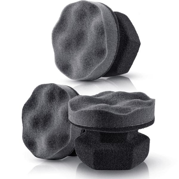 商品名: タイヤシャインアプリケーター タイヤドレッシングアプリケーターパッド タイヤスポンジアプリケーター フォームタイヤジェル ウェットアプリケーター カーディテーリング 再利用可能なクリーニング用品 タイヤシャイン用 3.15インチ ...