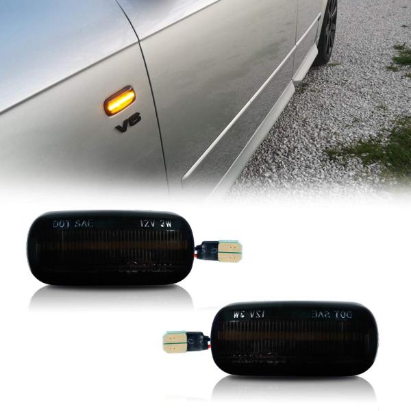 商品名:  ADIIL Amber Led Side Marker Turn Signal Light Compatible with Audi A4 A6 A8 C5 D3 B6 B7 S4 S6 TTブランド: ADIIL高さ: 9.1...