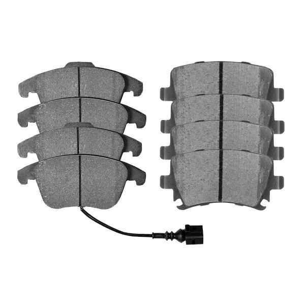 商品名:  AutoShack Front and Rear Ceramic Brake Pads Set 8pcs Replacement for Audi A3 Quattro TT Quattro VW Golf 2005-2010 ...