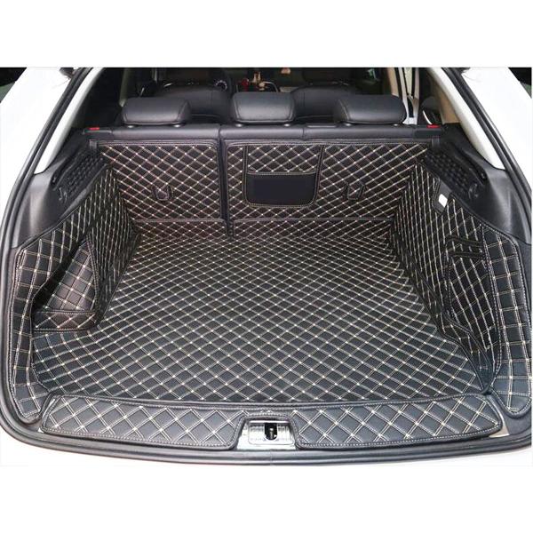 商品名:  Car Full encirclement Leather Boot Cargo Liner Tray Rear Trunk Floor Mat Compatible for Audi Q3 2019-2021ブランド: Mom...