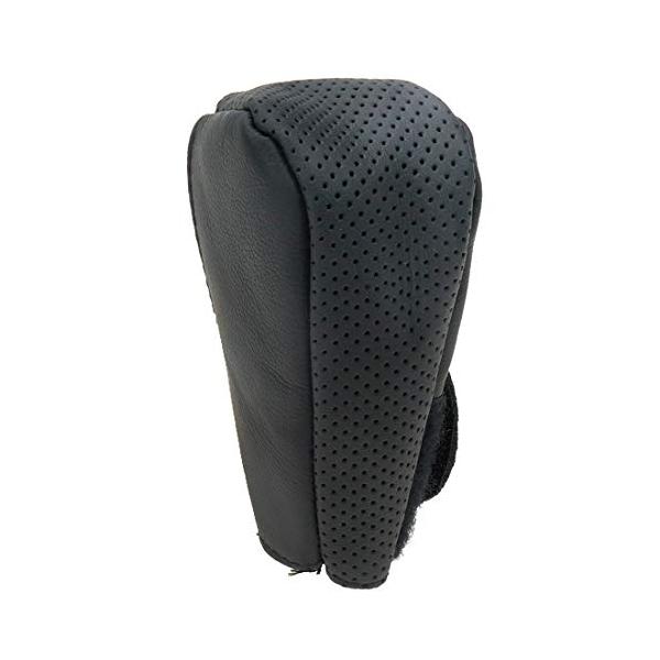 商品名: Modengzhe レザーレット ギアシフトノブカバー フープ&amp;ループデザイン 自動車シフトノブプロテクター ブラック Modengzhe Leatherette Gear Shift Knob Cover, Hoop a...