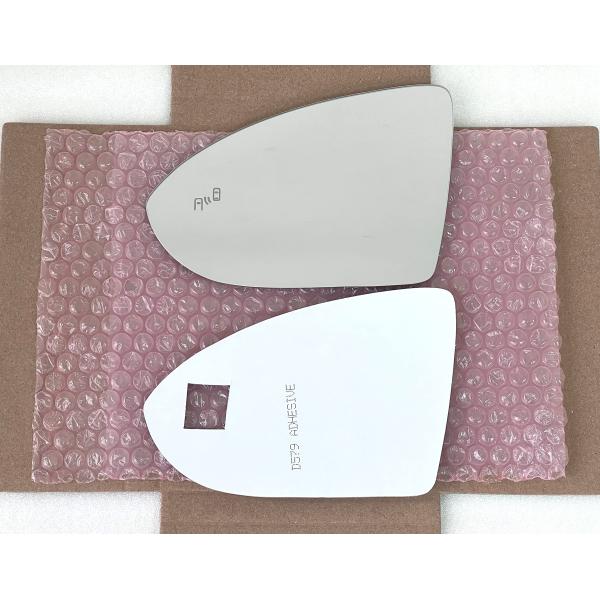 商品名: ブラインドスポットパススルーミラーガラス フルサイズ接着剤付き フォルクスワーゲン用 | 2015 ? 2021 ゴルフ | 2019 ? 2022 ジェッタ | 2015 ? 2022 GTI | 運転席側ビュー 左 LH Bl...