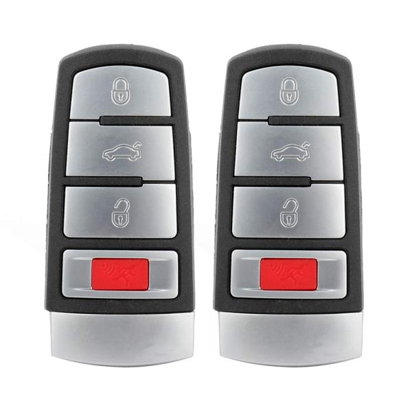 商品名:  cciyu 2 pcs Uncut 4 Buttons Keyless Entry Remote Fob Replacement for 2006 2007-2012 for Volkswagen for Passat CC S...