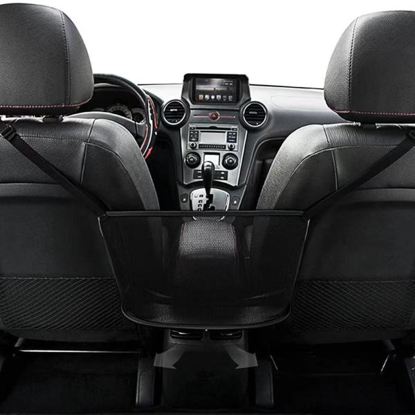 商品名: QBUC カーネットポケットハンドバッグホルダー メッシュカーゴカーストレージ ユニバーサルストレージバッグ ハンドバッグ用(ブラック) QBUC Car Net Pocket Handbag Holder, Mesh Cargo...