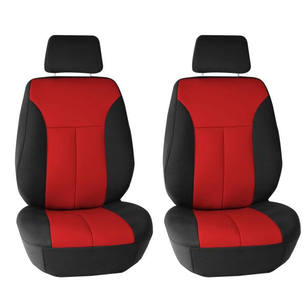 商品名: FB091RED102-AVC ネオプレンウルトラフレックスシートカバー FH Group Front Set Neoprene Car Seat Cover for Low Back Seats with Removable H...