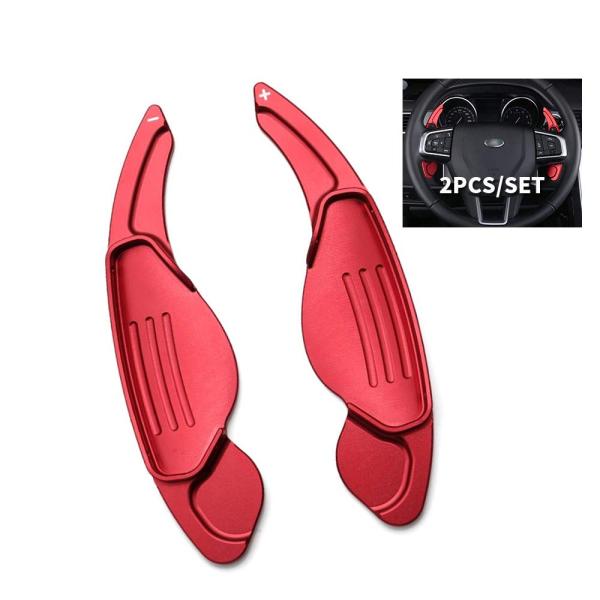 商品名:  SANRILY 2pcs Red Aluminum Steering Wheel Paddles Shift DSG Extensions Fit for Land Rover Evoque Velar Discovery Sp...