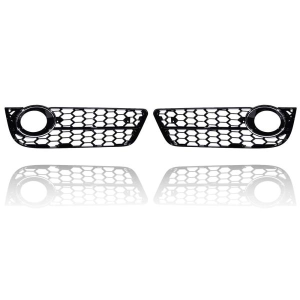 商品名:  AstraDepot Set of Front Lower Grille Honeycomb Mesh Style Chrome Bezel Compatible with 2008 Audi A5 Coupe Sportbac...