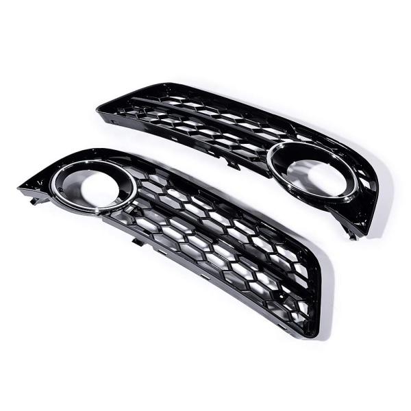 商品名:  AstraDepot Pair Front Left+Right Bumper Lower Grille Fog Light Mesh Grill Vent OE Replacement For AUDI A5 2008-201...