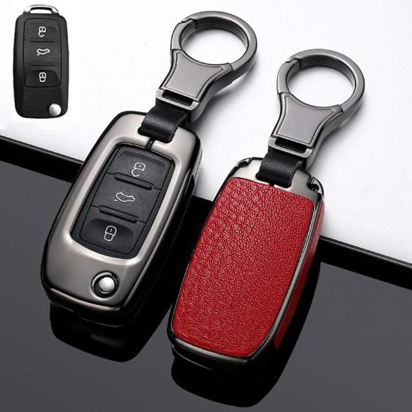 商品名:  SANRILY 1pcs Flip Key Fob Cover Case for Volkswagen Jetta Passat Golf Beetle GTI Tiguan EOS Keyless Remote Metal L...