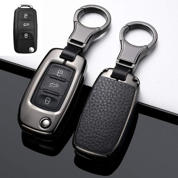 商品名:  SANRILY 1Pcs Flip Key Fob Cover Case for Volkswagen Jetta Passat Golf Beetle GTI Tiguan EOS Keyless Remote Metal L...