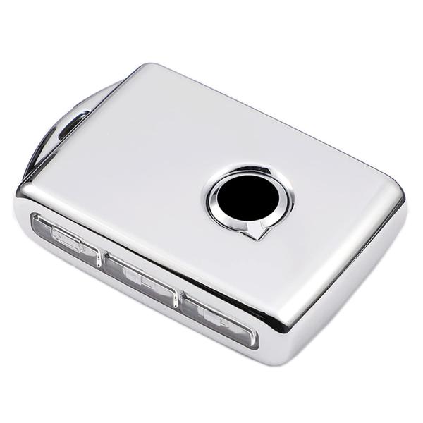 商品名: キーフォブカバー ボルボ用 フルプロテクション ソフトTPUスマートキーケースホルダー 2017 2018 2019 2020 2021 Volvo XC40 XC60 XC90 S90 V90 キーレスエントリーリモート(シルバ...