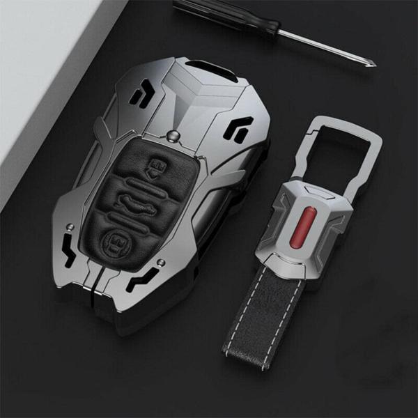 商品名: TPHJRM 亜鉛合金車のキーケースキーカバー、アウディ A1 A3 A4 A5 A6 A7 A8 クワトロ Q3 Q5 Q7 2009-2015 アクセサリー TPHJRM Zinc Alloy car Key case Key...