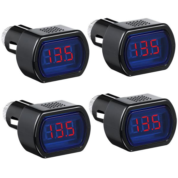 商品名:  4 Pieces DC 12V-24V LED Digital Car Voltmeter Vehicle Voltage Gauge Monitor for Auto Car Motorcycle Truckブランド: Fri...
