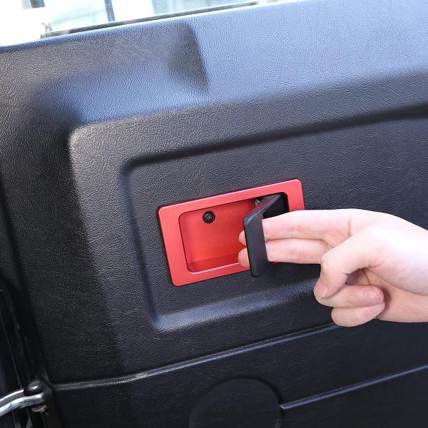 商品名:  Aluminum Alloy Car Inside Door Bowl Decoration Cover Replacement Parts for Land Rover Defender 90 110 130 2004-201...