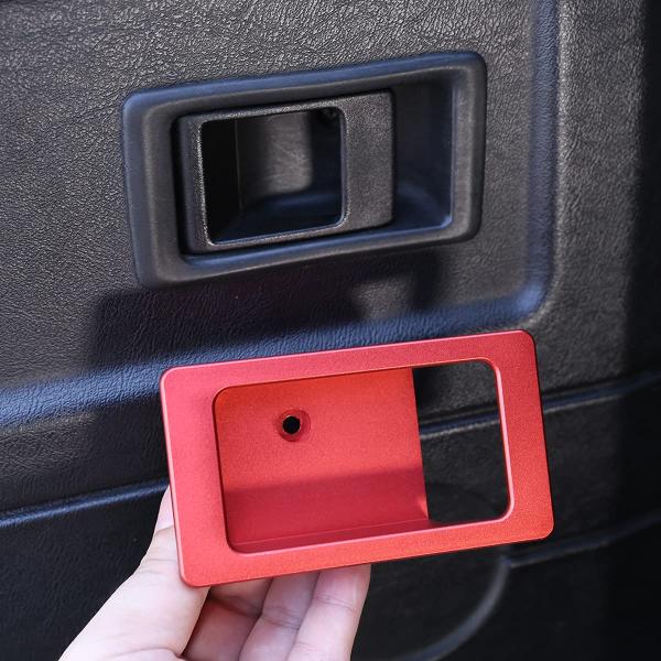 商品名:  Aluminum Alloy Car Inside Door Bowl Decoration Cover Replacement Parts for Land Rover Defender 90 110 130 2004-201...