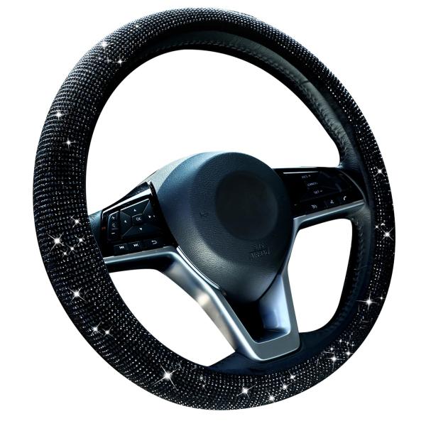 商品名:  Bling Steering Wheel Cover Women Crystal Diamond Steering Wheel Cover Soft Velvet Rhinestones Wheel Protector Anti...