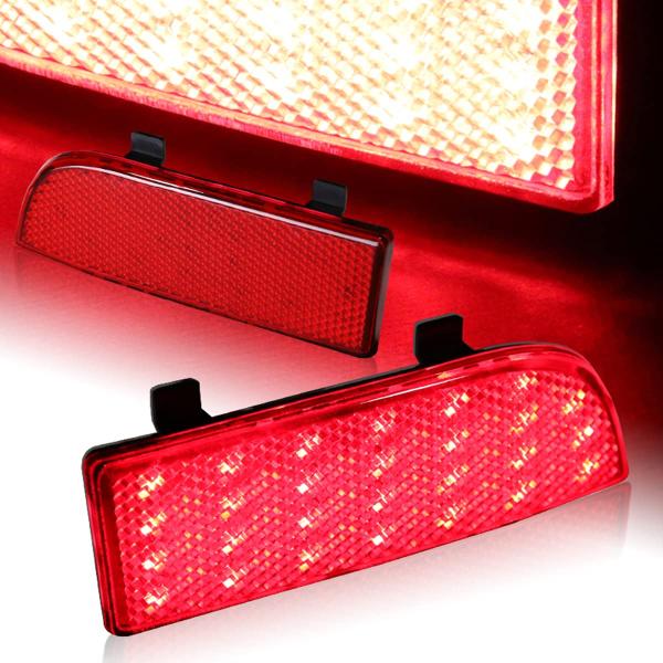 商品名:  Q1-TECH, Red Lens Full LED Bumper Reflector Lights Compatible with 2003 - 2014 Mercedes-Benz Vito Viano W639 , Fun...
