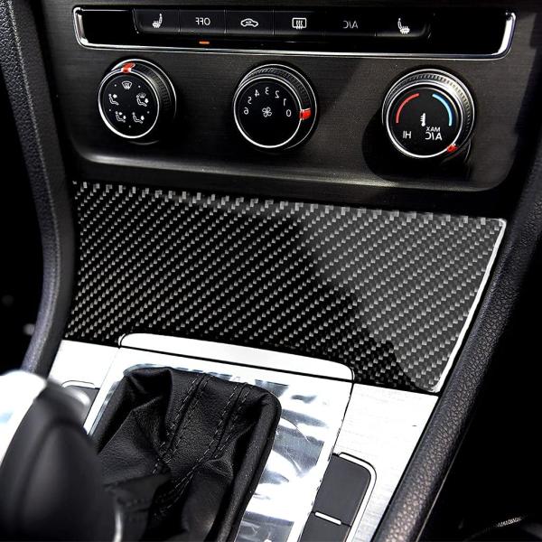 商品名: 車内装カーボンファイバーセントラルコントロール灰皿パネルトリム修理フォルクスワーゲンゴルフ7 GTI R GTE GTD MK7 2013-2017(右ドライブ) Car Interior Carbon Fiber Central...