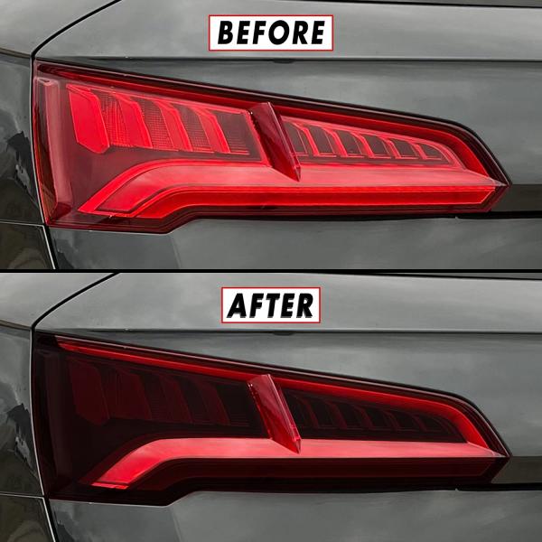 商品名:  SlickMod PreCut Vinyl Smoke Tint for 2018-2020 Audi Q5 SQ5 Tail Light &amp; Reflector (1. Taillight, 20percent Dar...