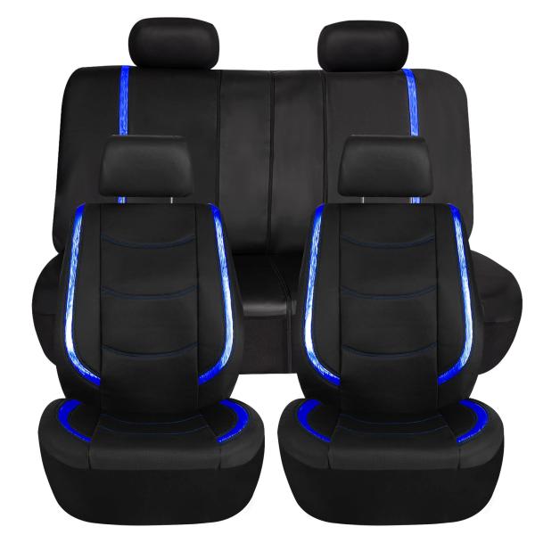 商品名:  FH Group Full Set Faux Leather Car Seat Covers - Universal Fit, Low Back Front Seat Covers, Airbag Compatible, Spl...