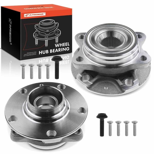 商品名: A-Premium フロントホイールベアリングとハブアセンブリ 2個 Audi A4 A4 Quattro 002-2008 A6 2002-2004 A6 Quattro 2002-2004 RS4 2007-2008 S4 2...