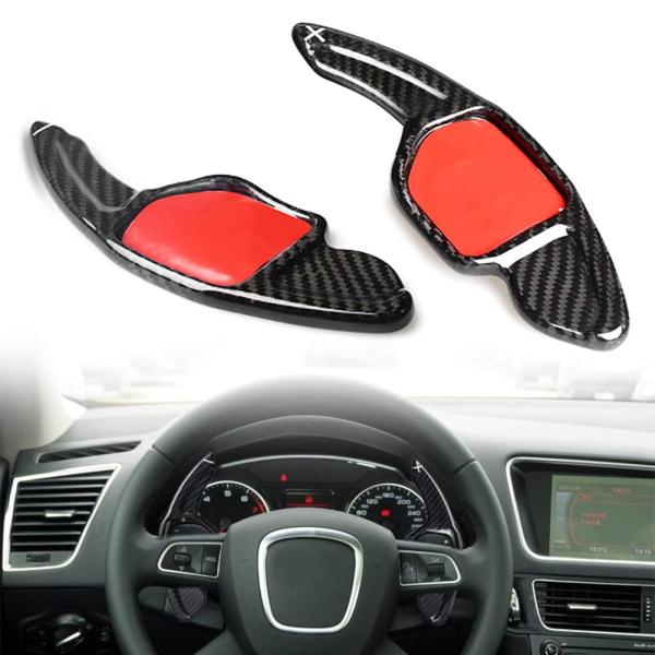 商品名:  LIRU Car Auto Steering Wheel Paddle Shifter Extension Carbon Fiber for Audi A4L S6 A5 S8 A6L RS6 A8 Q5 S5 Q7ブランド: ...