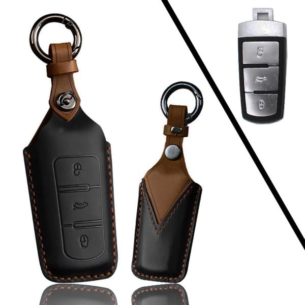 商品名:  ontto Smart Remote Key Cover Fit for VW,Leather Key Fob Case Stylish Key Protector Fit for Volkswagen CC Magotan(T...