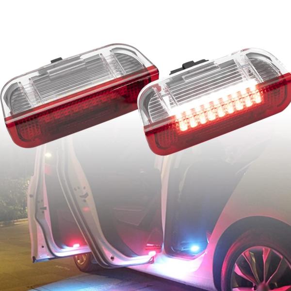 商品名:  NSLUMO LED Courtesy Step Lights Replacement for VW Passat B6 Golf GTI MK5 MK6 MK7 Jetta, 18-SMD Red+White Led Rear...