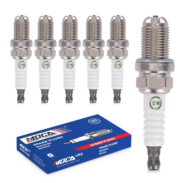 商品名:  MOCA 6Pcs Spark Plugs 3199 Compatible with 01-04 for Volvo S60 2.4L, 98-07 V70 2.4L, 99-04 S80 2.9L, 97-01 for Aud...