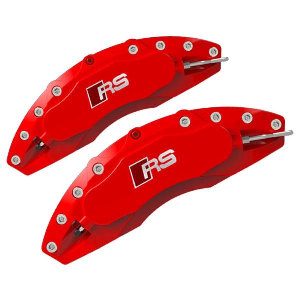 商品名: LeadChange カスタムキャリパーカバー アウディ車用 A3 Q3 A4L A5 Q5 A6L A7 ディスクブレーキスタイリングデコレーションキット マルチカラー 4個/ロット (赤仕上げ) LC03AD LeadChan...