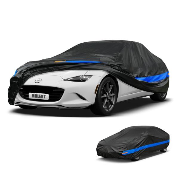 商品名:  Molebt Car Cover for Coupe Sports Car Waterproof All Weather, Universal Fit Mazda Miata/MX-5, Toyota MR2, BMW Z3, ...