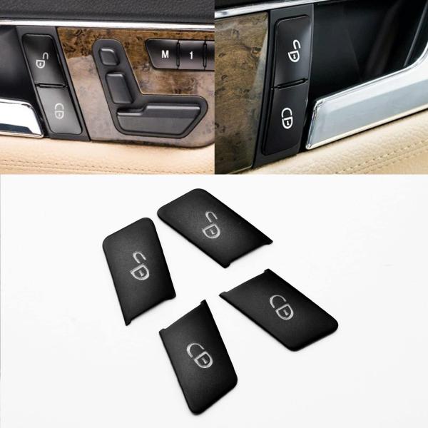 商品名:  Xotic Tech 4Pcs Black Side Door Lock Unlock Switch Button Frame Cover Trim Compatible with Mercedes Benz B C E Cla...