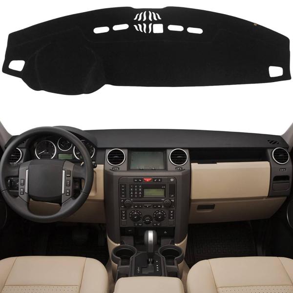 商品名: KEYOOG フランネルダッシュボードカバー 滑り止め 車用ダッシュボードマット 2005-2016 ランドローバー LR3 LR4 レンジローバー スポーツサンシェード グレアノンスリップパッド カーペット サンシールドプロテク...